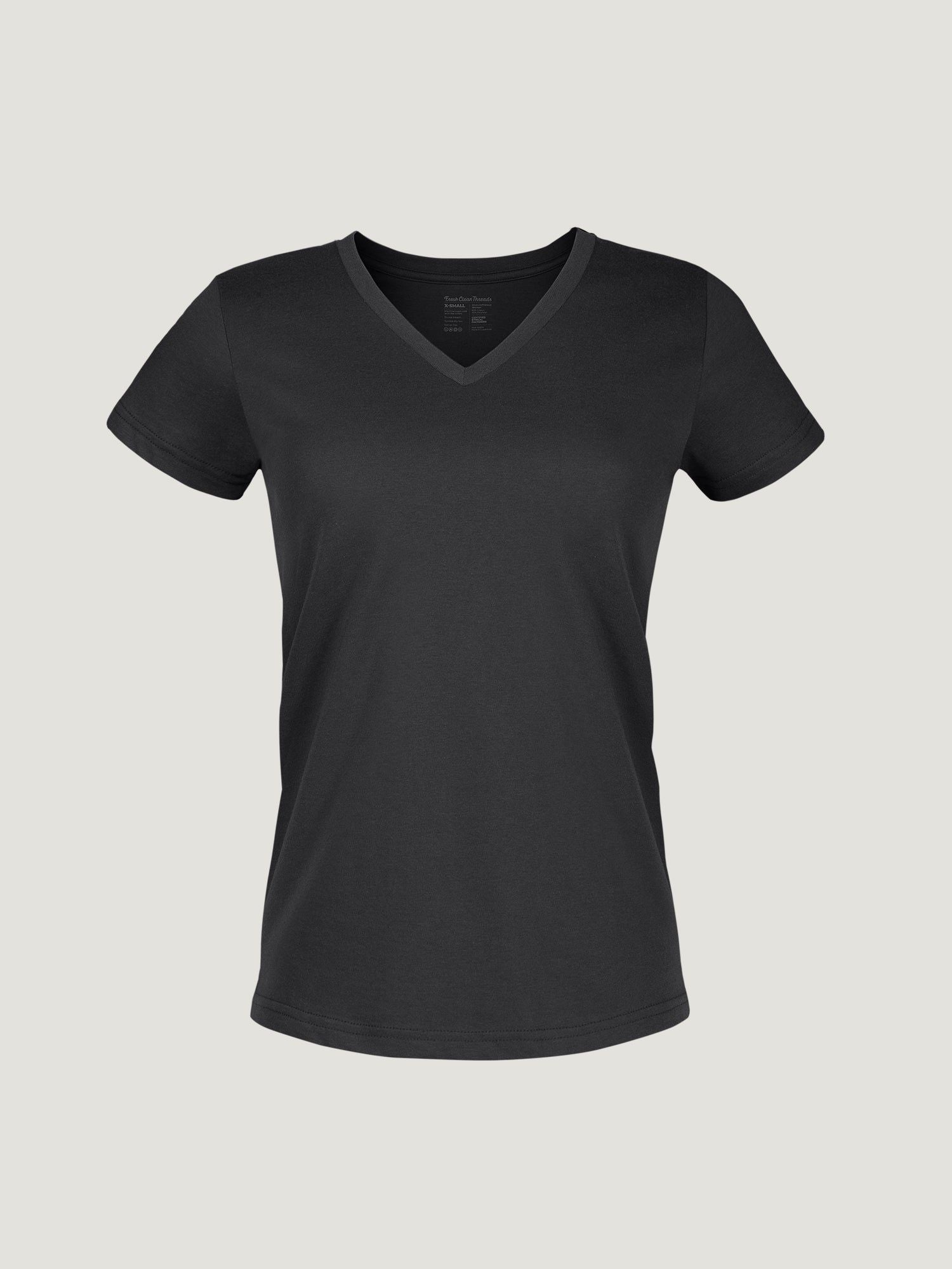 Women's Black V-Neck (1st Gen.) | Fresh Clean Threads