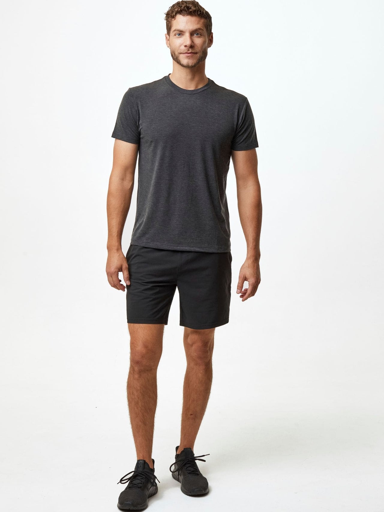 Essentials Stretch Performance Shorts 2-Pack | Men's Black, Navy Shorts ...