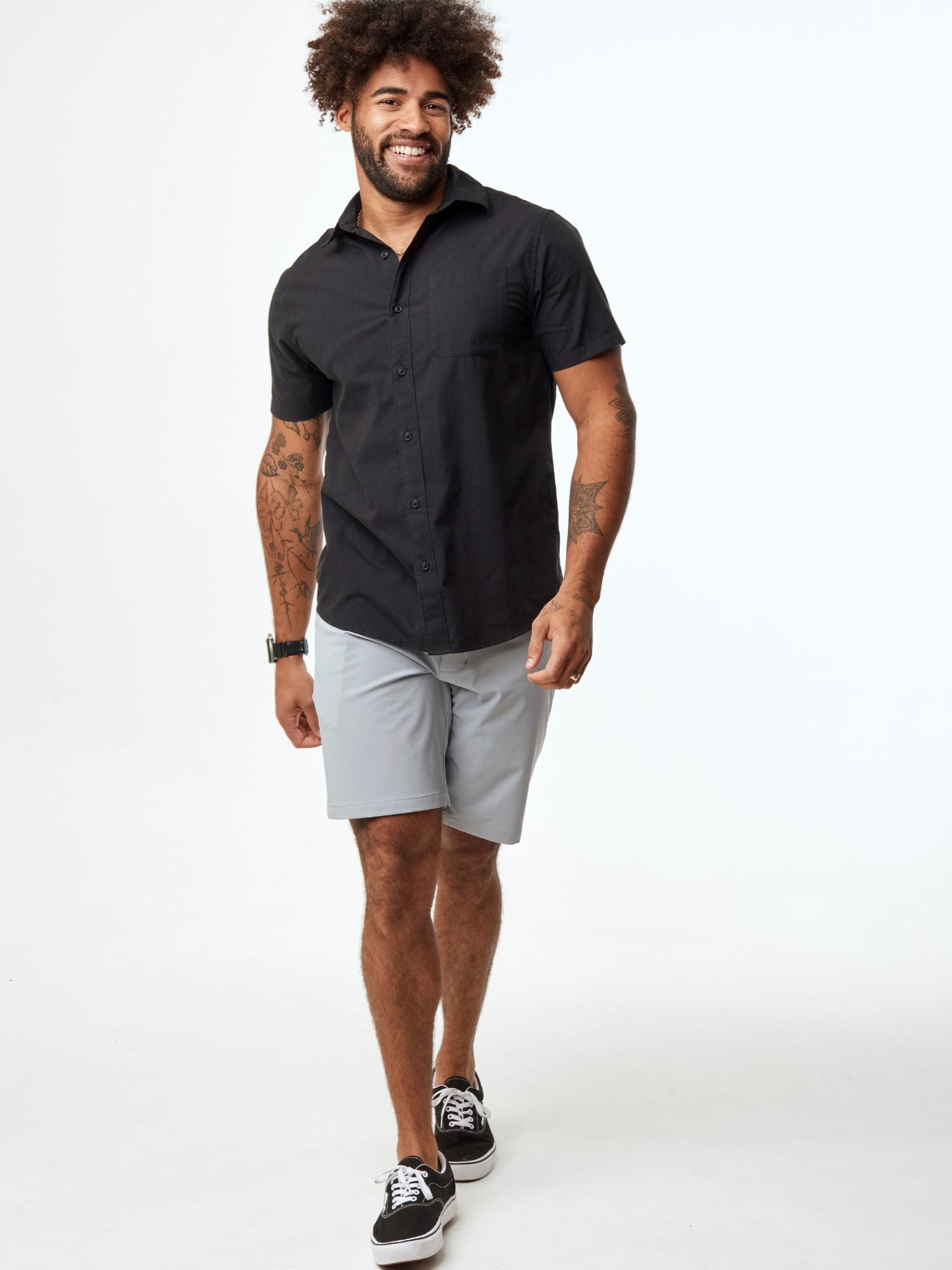 Cloud Grey Everyday Shorts | Fresh Clean Threads