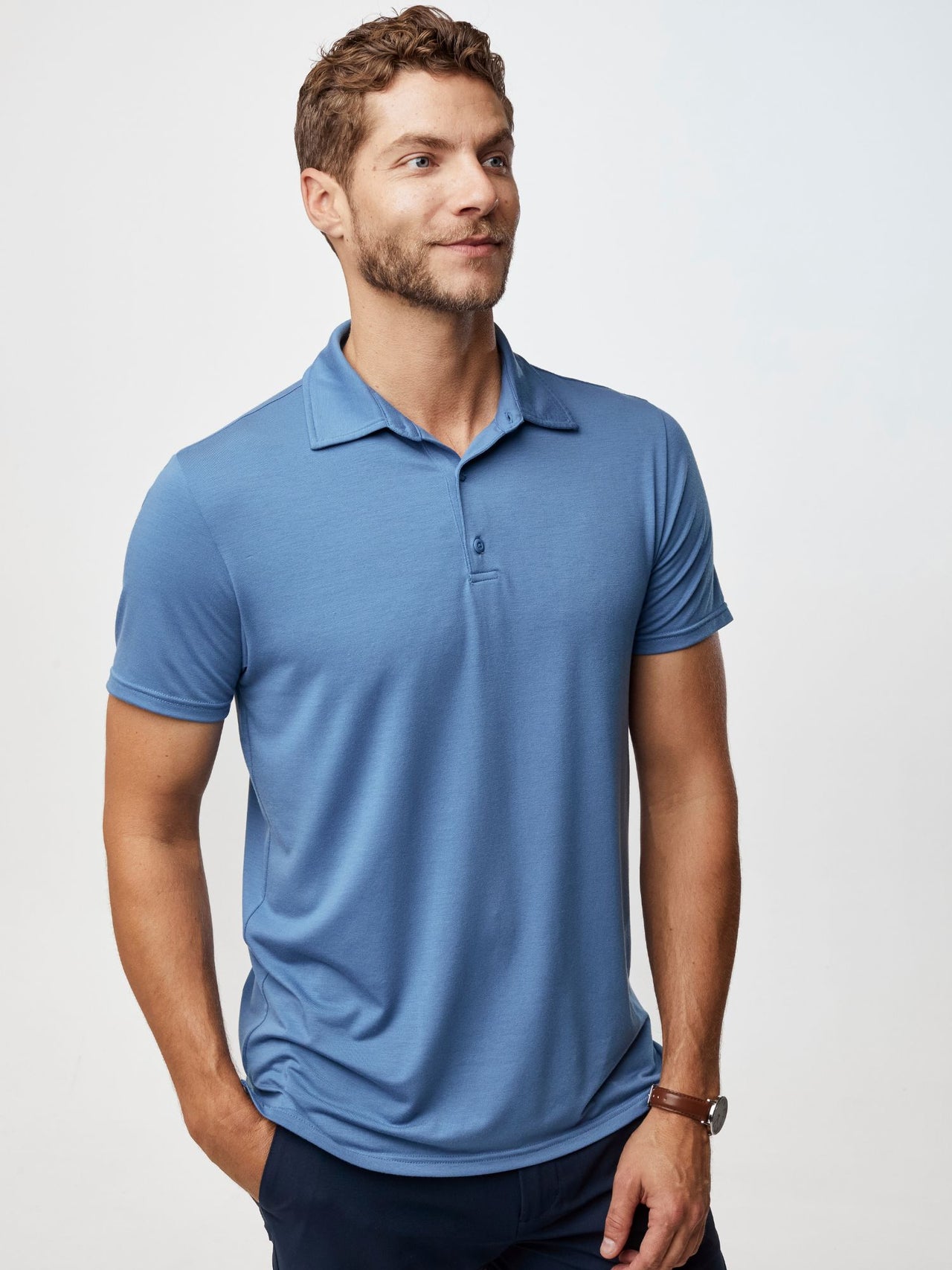 Monsoon Blue Performance Polo – Fresh Clean Threads