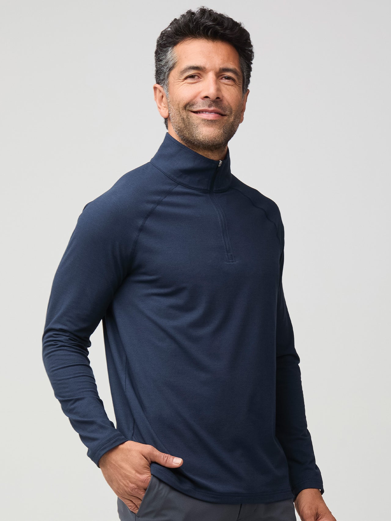 Navy Tech Quarter Zip – Fresh Clean Threads