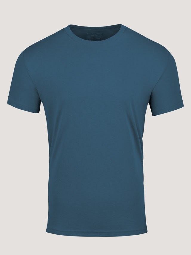 Sea Blue Crew Neck | Men's Plain T-Shirts – Fresh Clean Threads