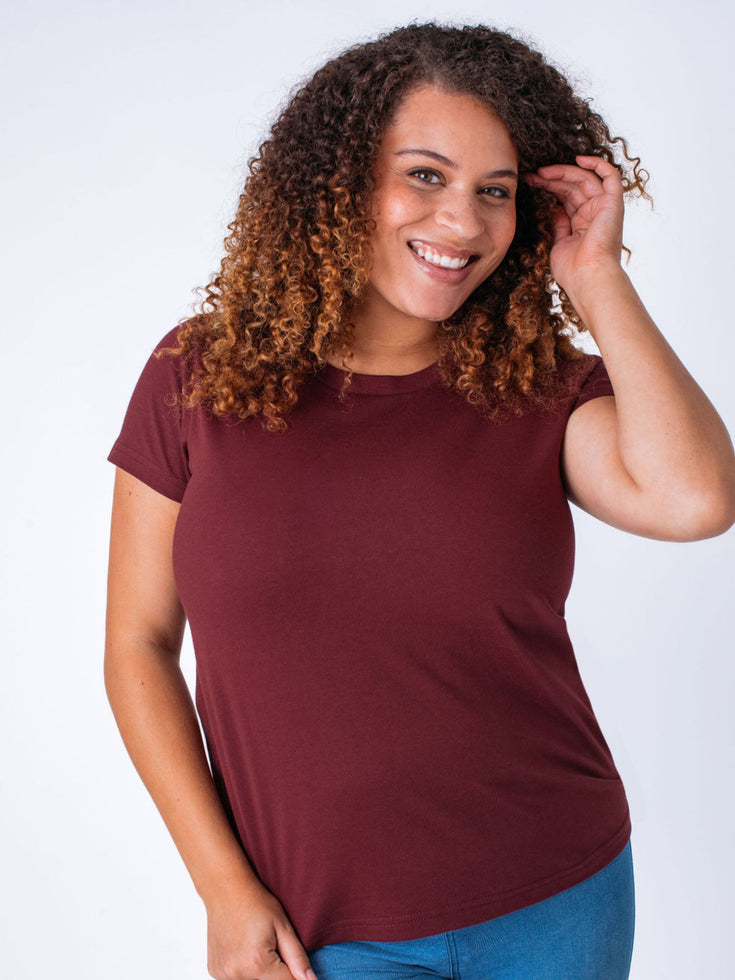 Women s Garnet Crew Neck Fresh Clean Threads women-s-garnet-crew-neck-fresh-clean-threads