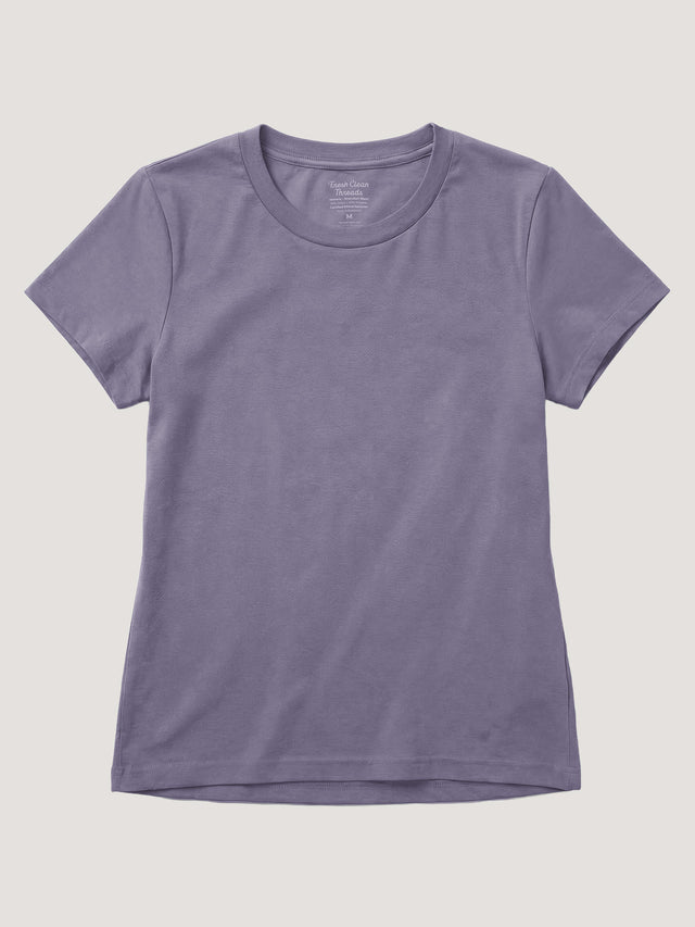 Flint Purple Everyday Crew Neck Tee | Fresh Clean Threads