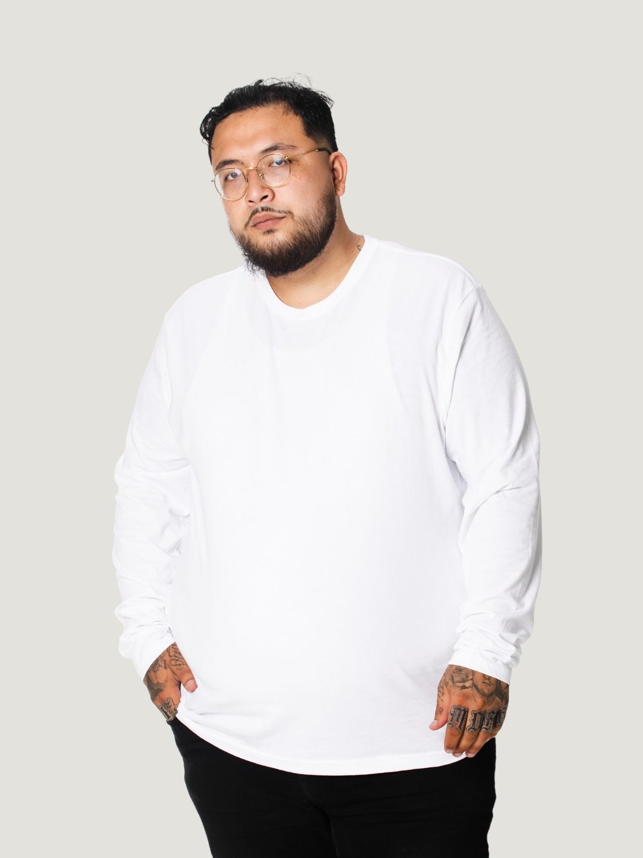 Fresh Clean Tees | White Long Sleeve Crew Neck – Fresh Clean Threads