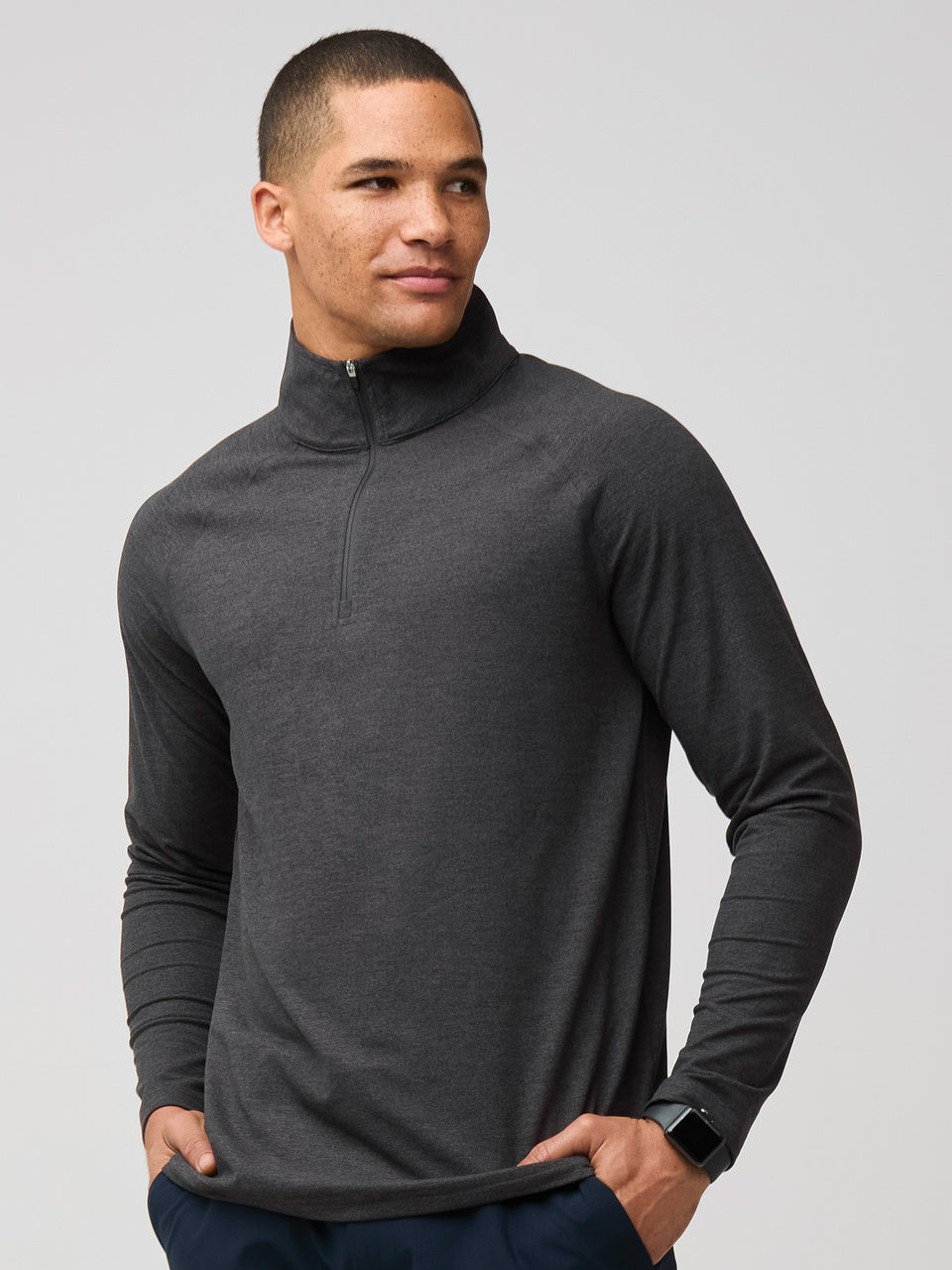 Charcoal Tech Quarter Zips | Men's Pullovers at FCT – Fresh Clean Threads