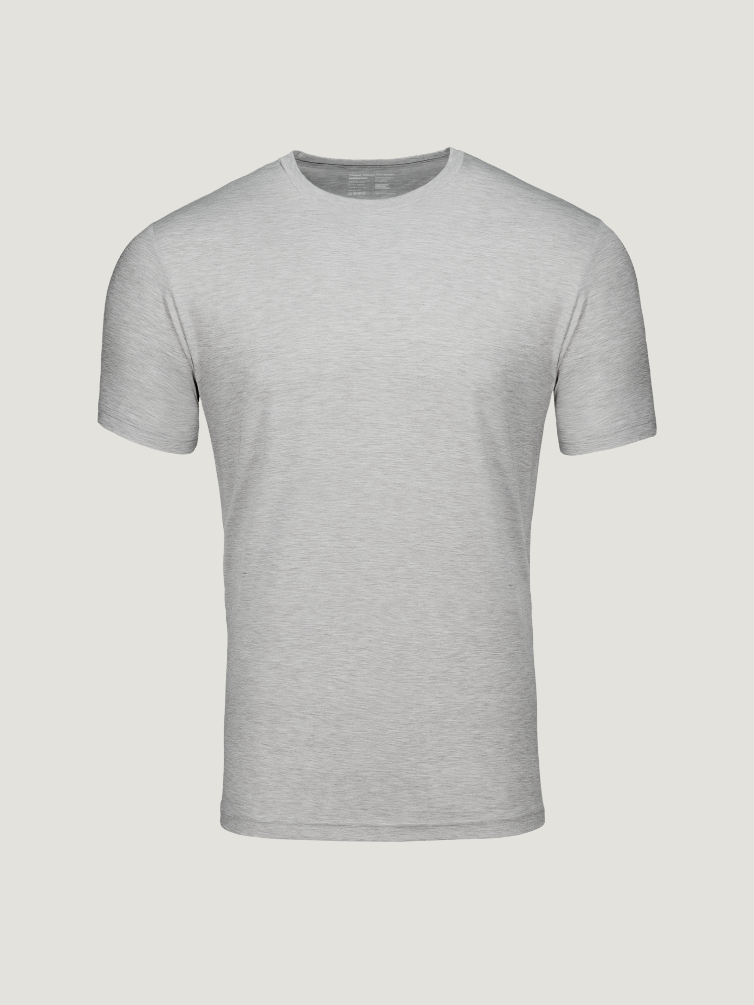 Heather Grey Performance Crew | Fresh Clean Threads