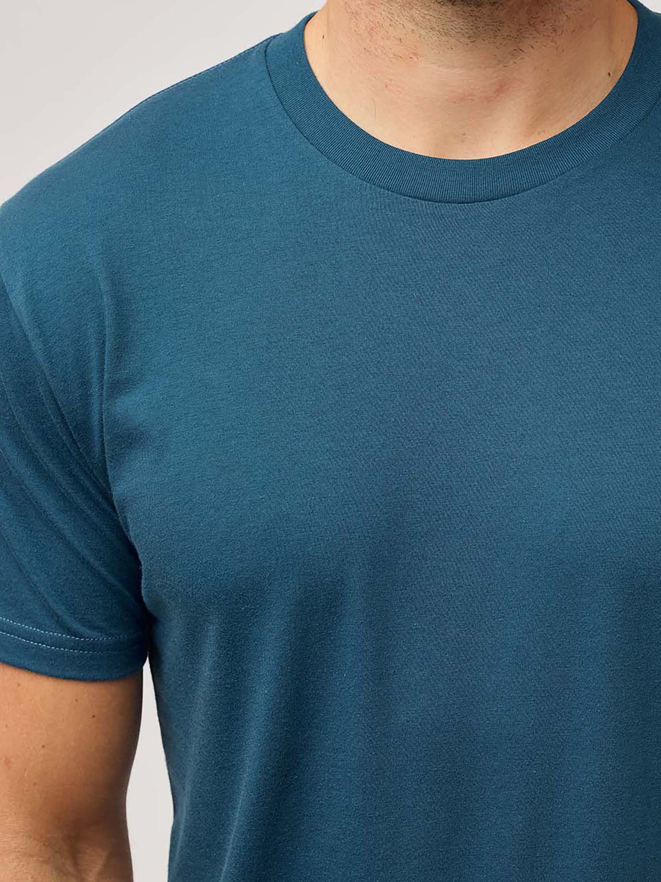 Sea Blue Crew Neck | Men's Plain T-Shirts – Fresh Clean Threads
